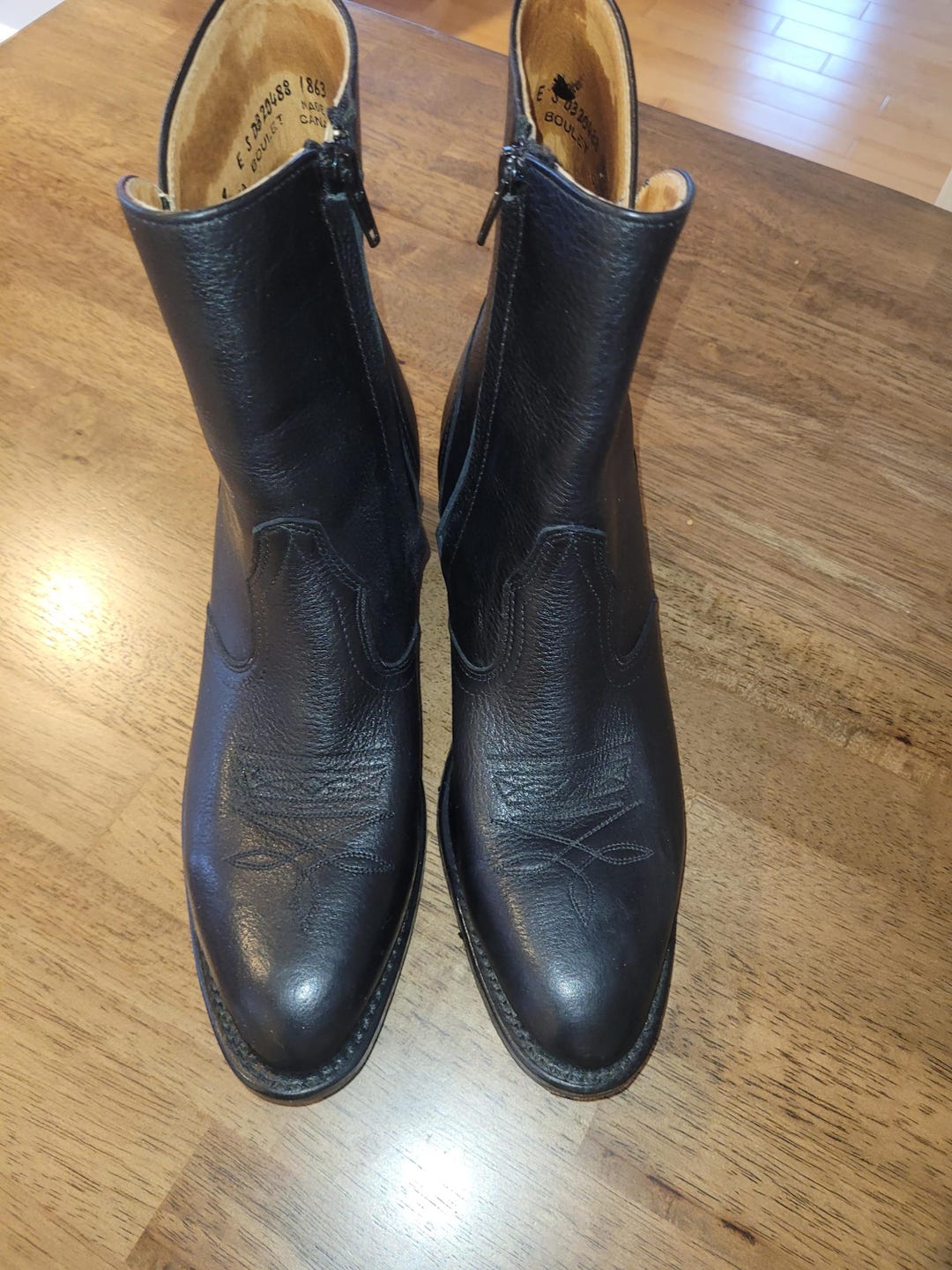 Boulet Men's Ankle Height Dress Cowboy Boots - Etsy