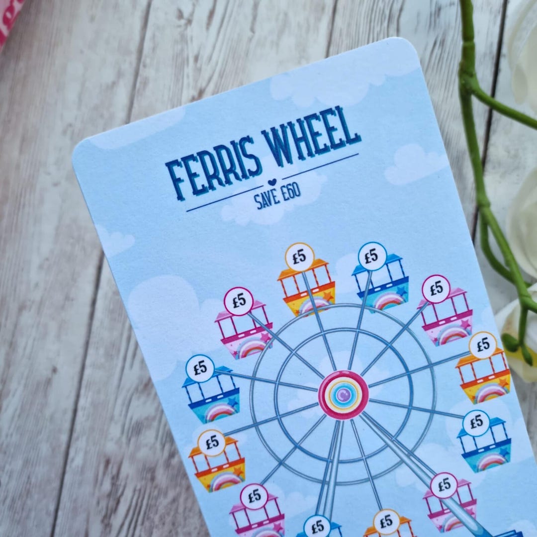 Ferris Wheel Savings Challenge | Fun Visual Tracker | Save 60 | Fun ...