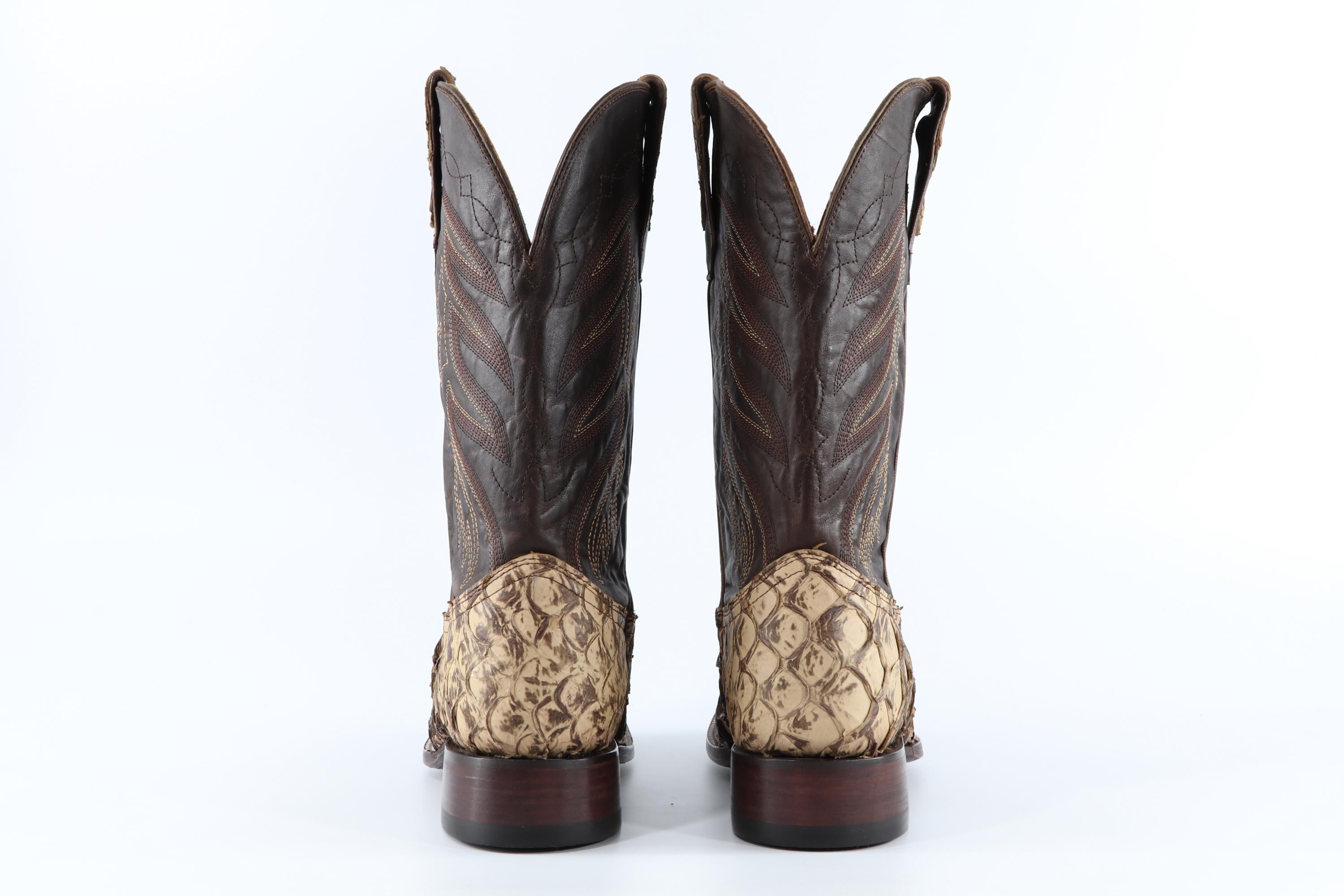 Handmade Exotic Western Boots for Men – Tall Exotic Leather Cowboy ...