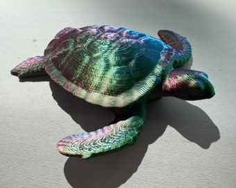 Articulated Rose Turtle, Cute 3D Printed Turtle Toy, Custom Turtle ...