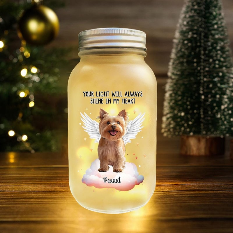 Pet Memorial Light Jar - Etsy