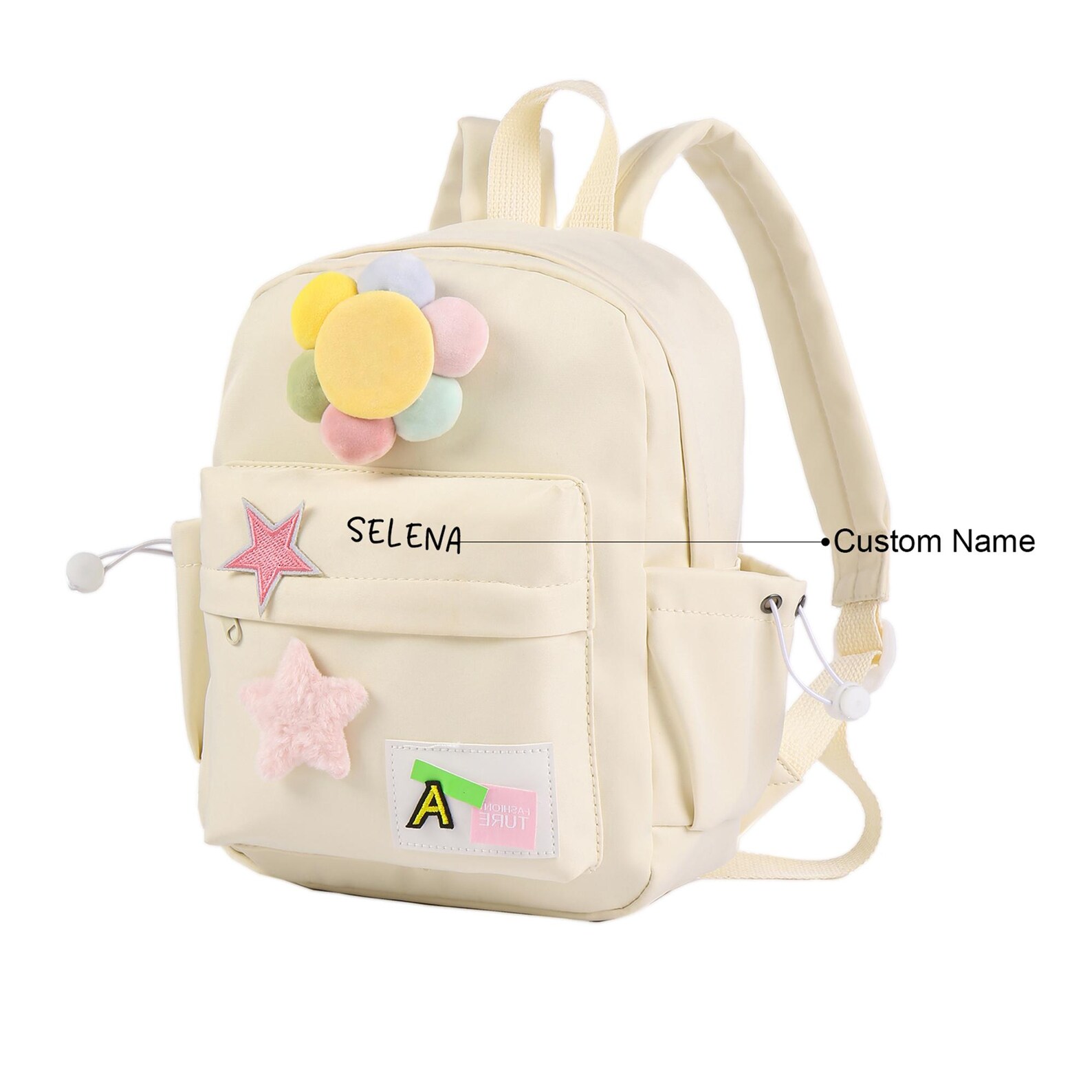 Personalized Nylon Children's Backpack for Preschool Girls With Cute ...