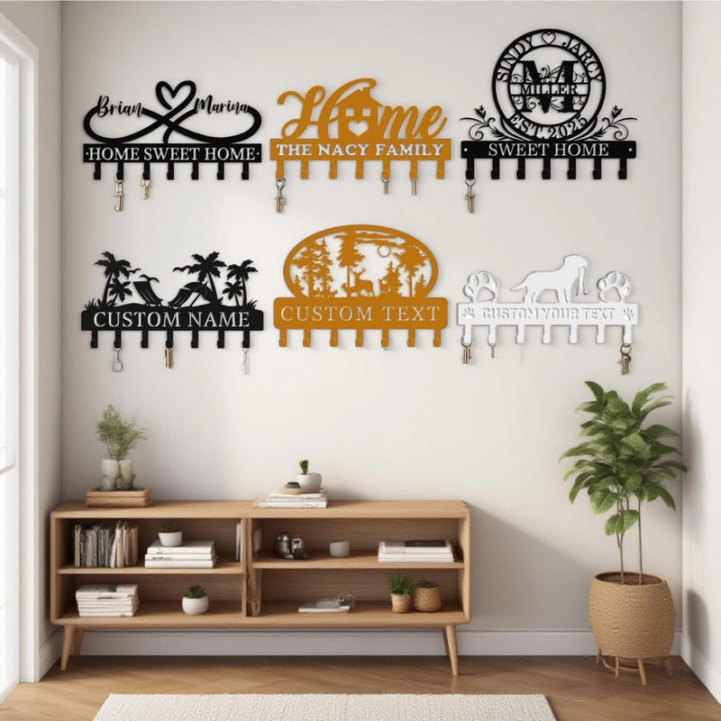 Personalise Key Hooks - Etsy UK