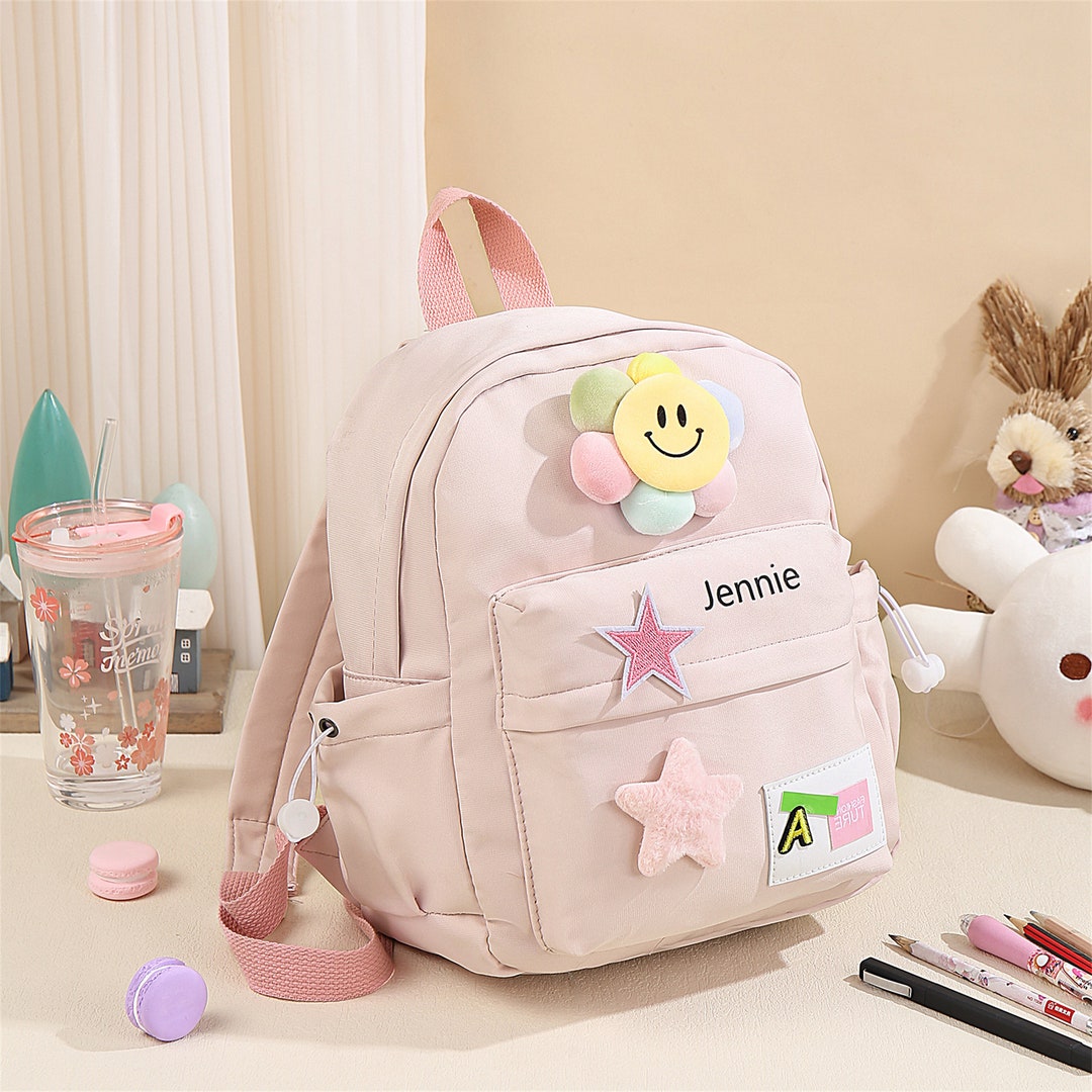 Personalized Nylon Children's Backpack for Preschool Girls With Cute ...