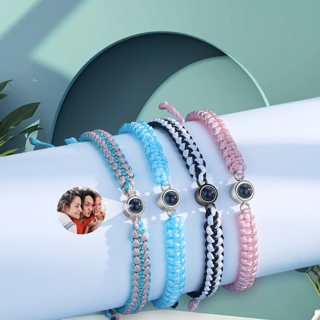 Personalized Projection Photo Bead Bracelet,photo Projection Bracelet ...