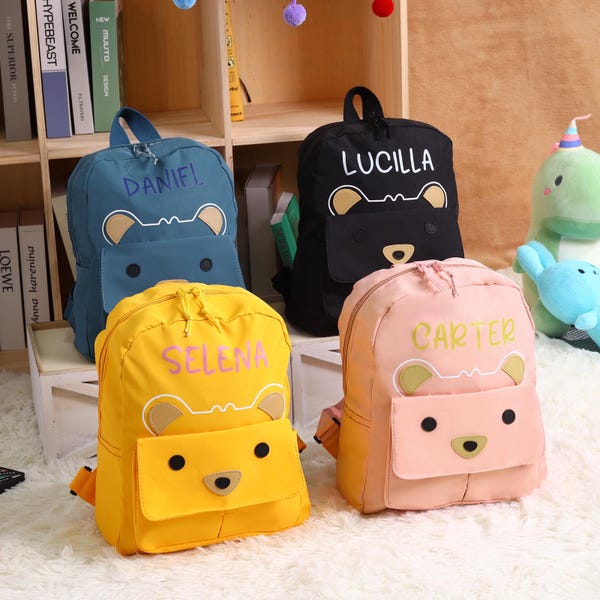 Personalized Nylon Children's Backpack for Preschool Girls With Cute ...