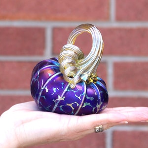 Cobalt Blue Glass Pumpkins - Blown Glass - Multiple Sizes/shapes ...