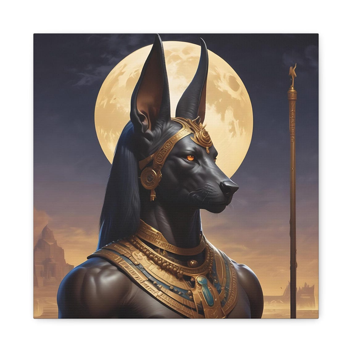 Anubis Art Print Matte Canvas, Stretched, 1.25 - Etsy