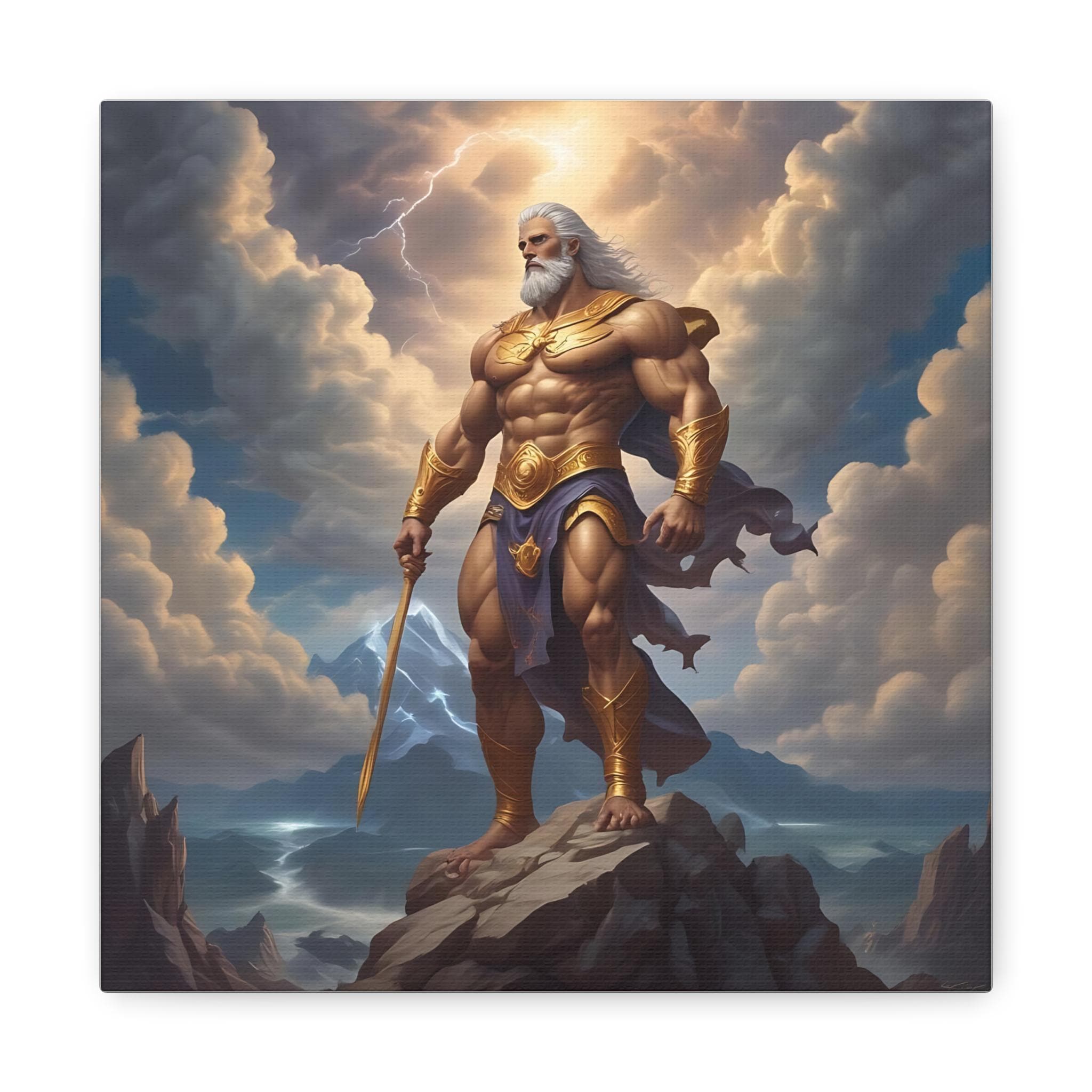 Zeus Art Print Matte Canvas, Stretched, 1.25 - Etsy