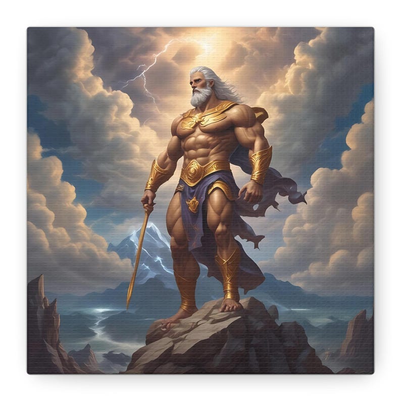 Zeus Art Print Matte Canvas, Stretched, 1.25 - Etsy