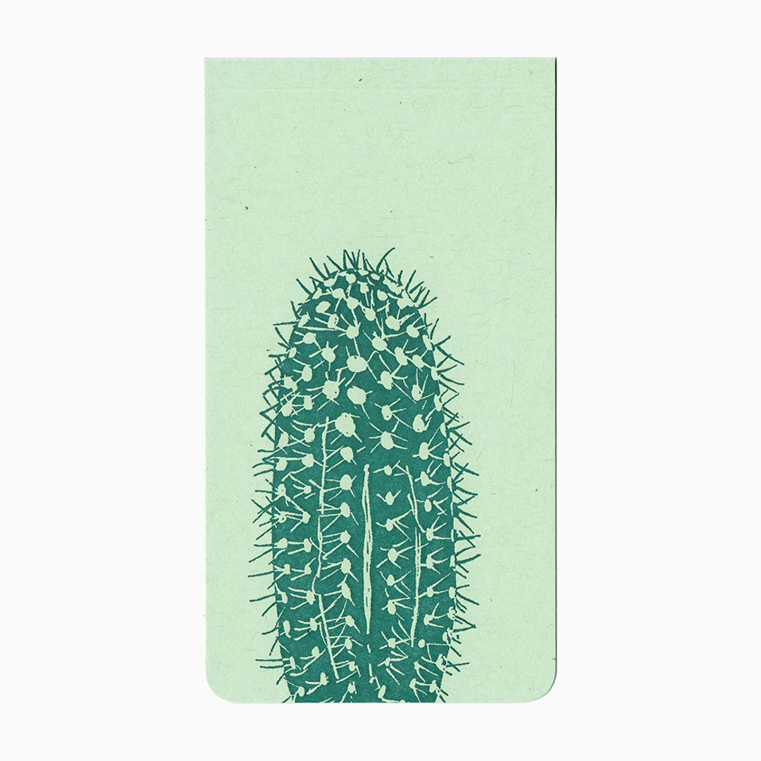 Cactus Letterpress Jotter Notepad - Etsy