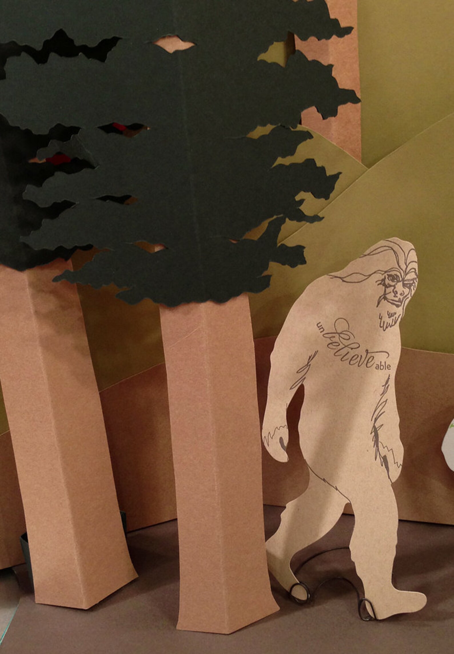Bigfoot Sasquatch Letterpress Card - Etsy