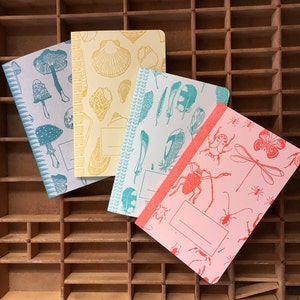 Letterpress Insects Handmade Notebook - Etsy