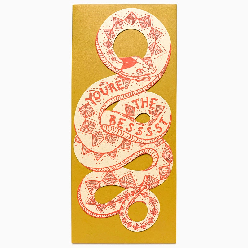 Year of the Snake Card - Etsy