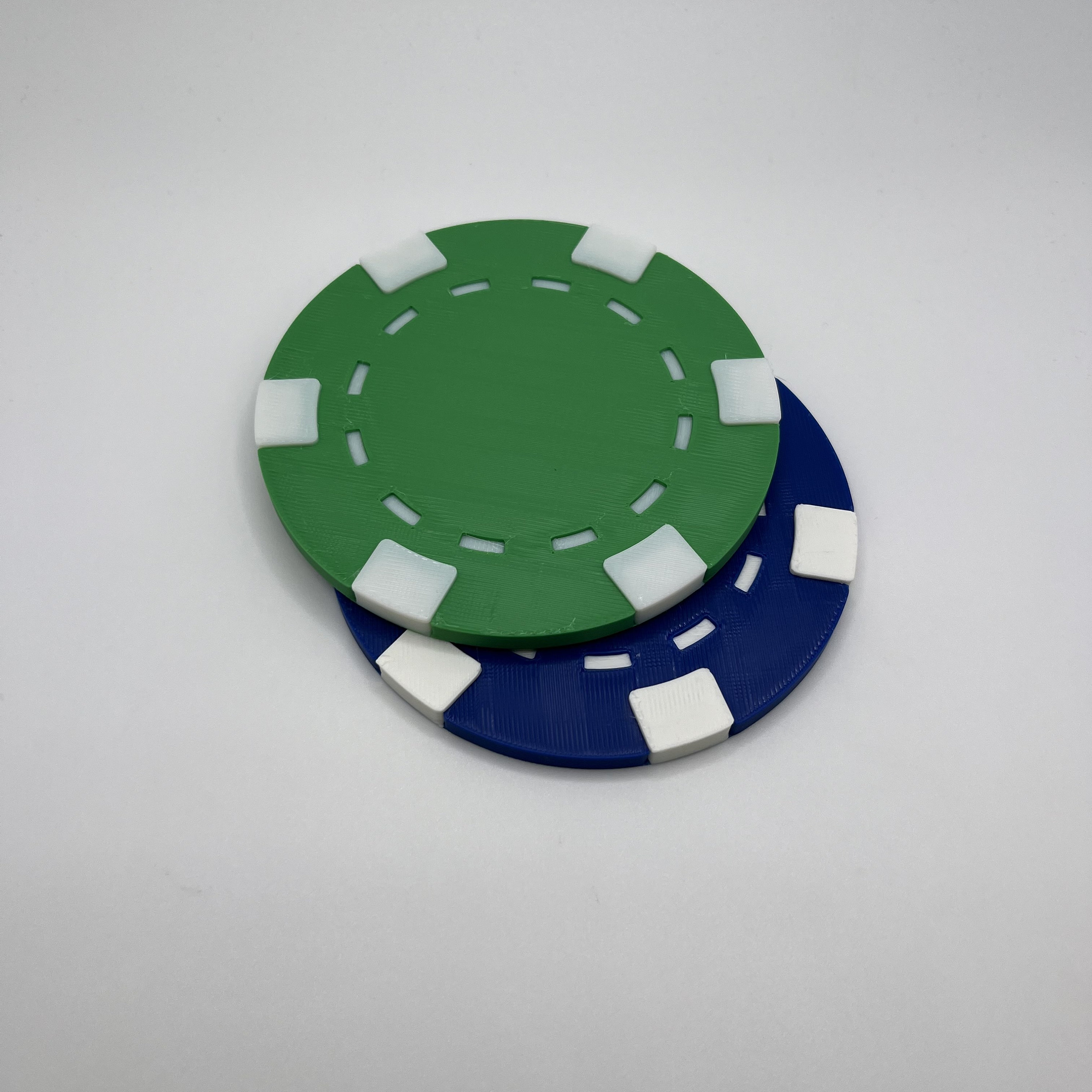 Poker Chip Drink Coasters - Custom Replica Poker Chips Used for Drink ...