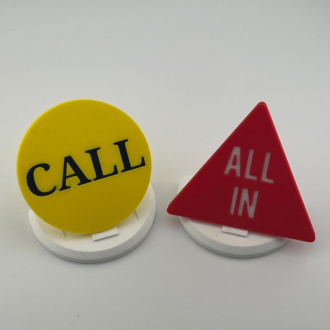 Poker Button Combo All in and Call Custom Poker Chips - Etsy