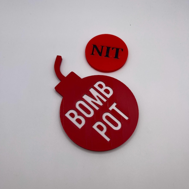 Bomb Pot Poker Button - Custom Texas Hold 'em Poker Chips - Etsy