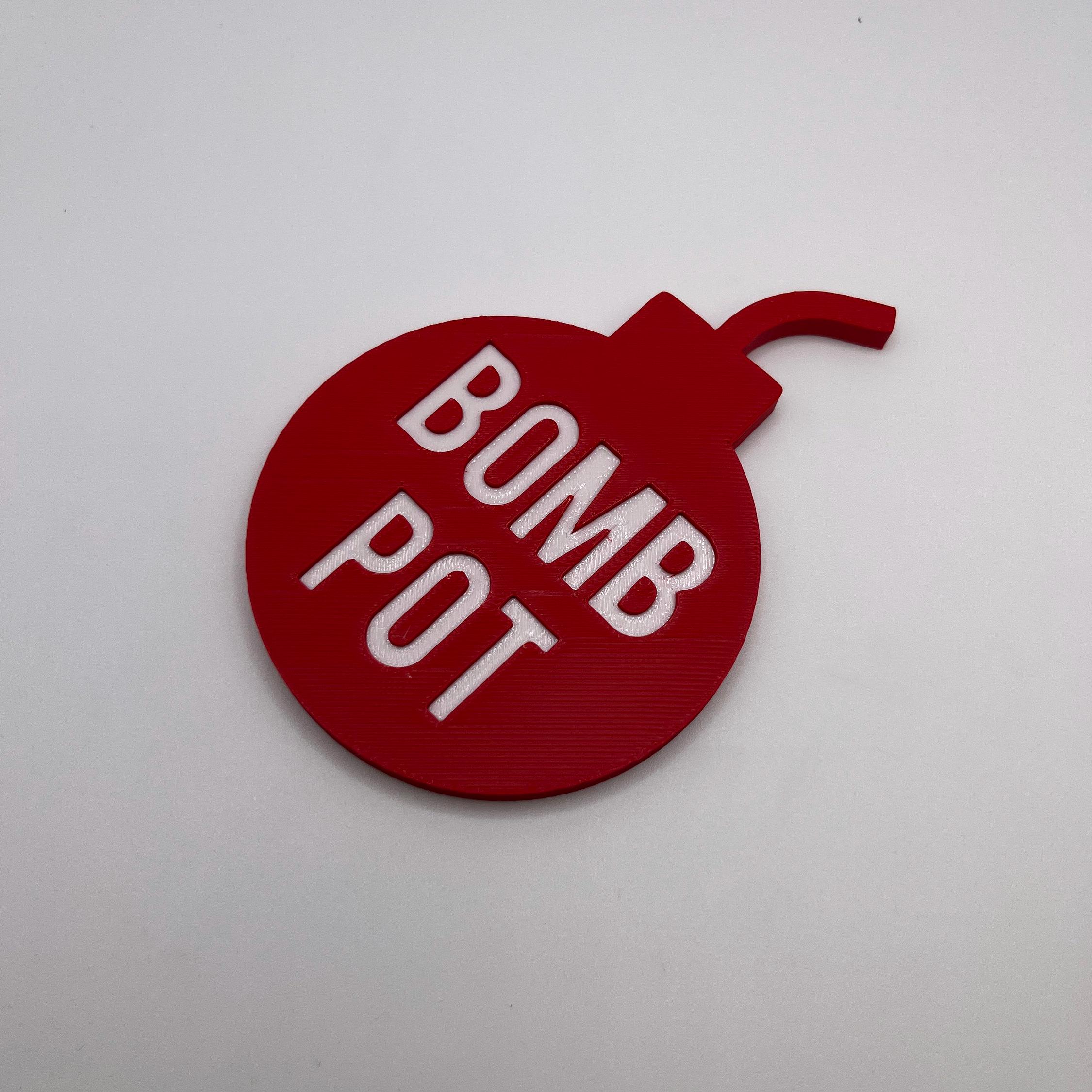 Bomb Pot Poker Button - Custom Texas Hold 'em Poker Chips - Etsy