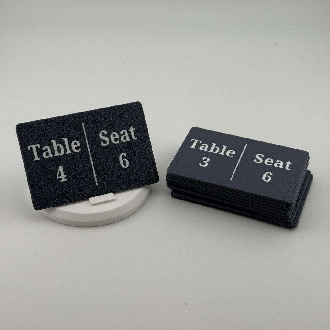 Seat Assignment Cards - Custom Poker Place Cards for Casino Tables - Etsy