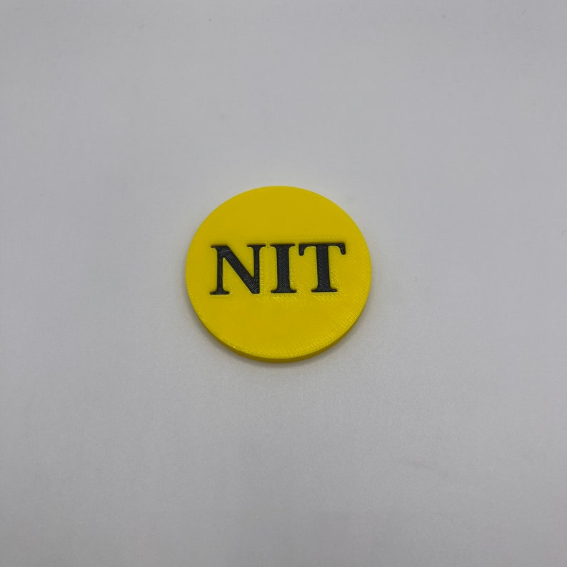 10 NIT Buttons - Poker Buttons for NIT Game, Any Color - Etsy