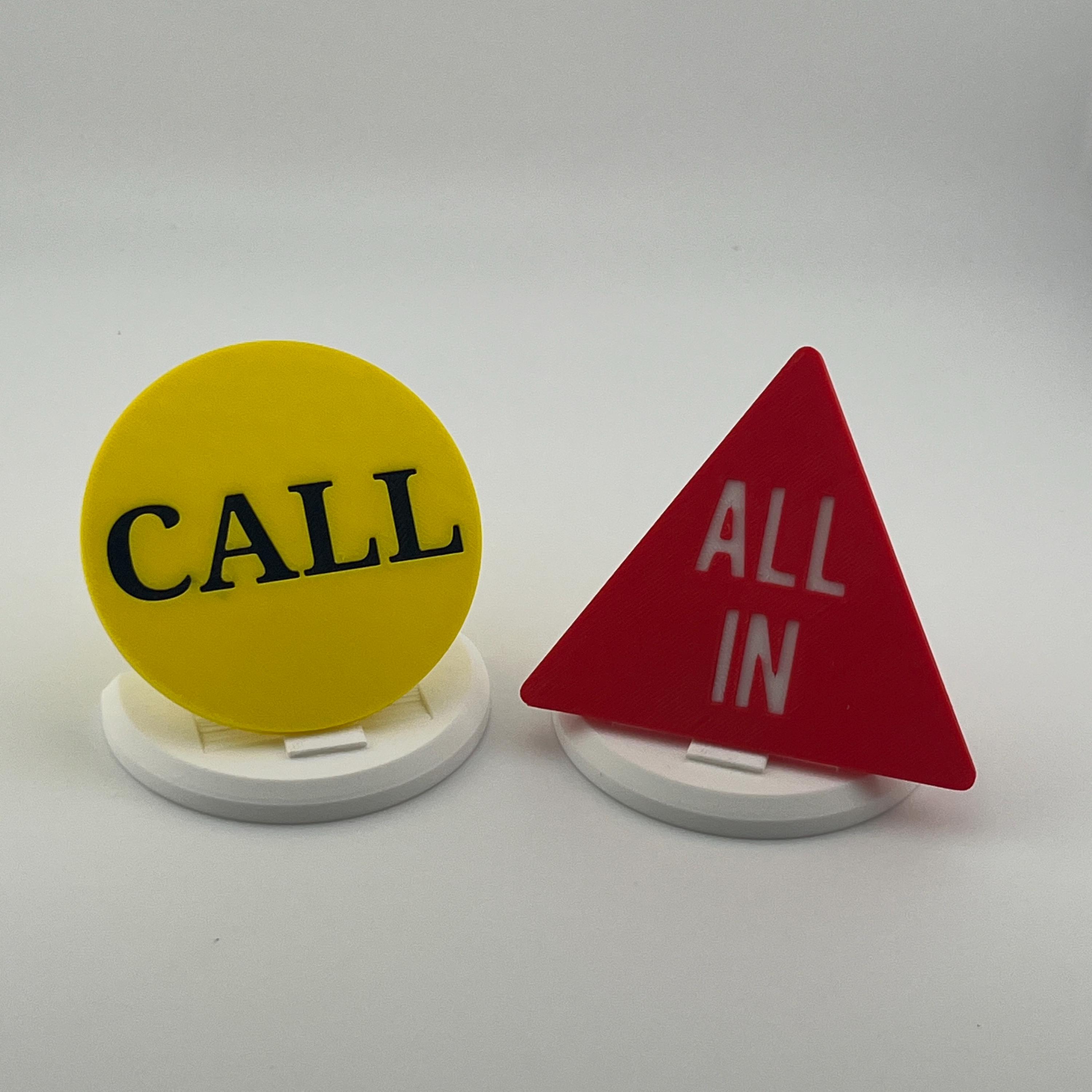 Poker Button Combo All in and Call Custom Poker Chips - Etsy