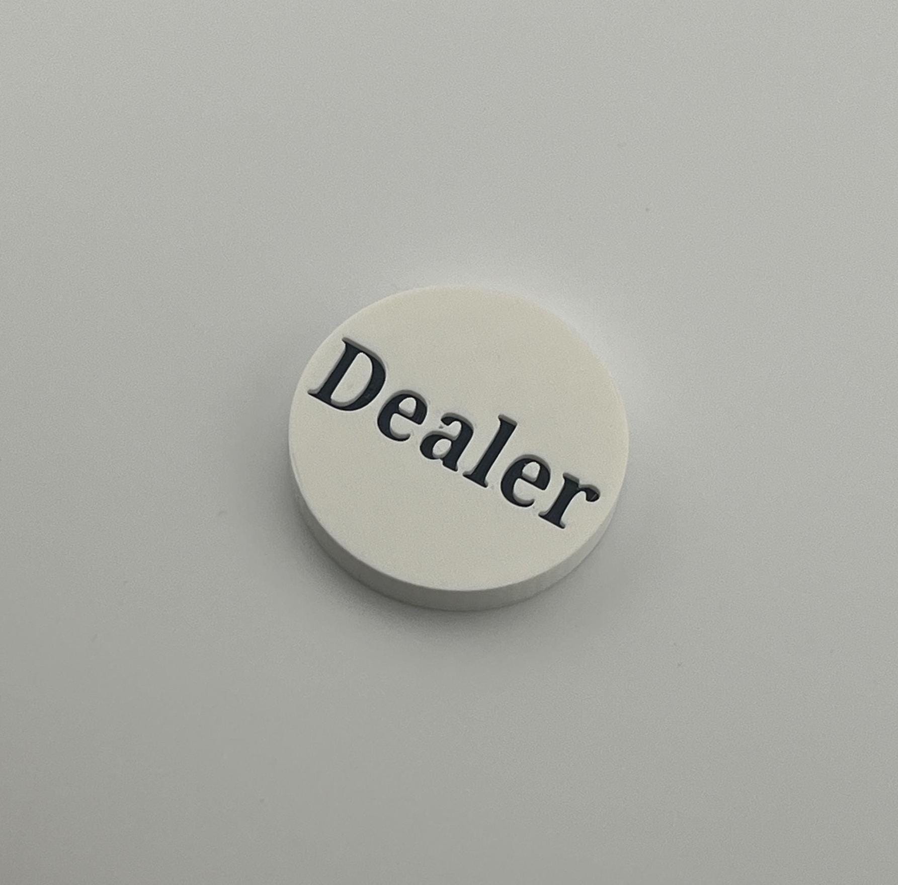 Dealer Custom Poker Button - Any Color, Texas Hold Em - Etsy