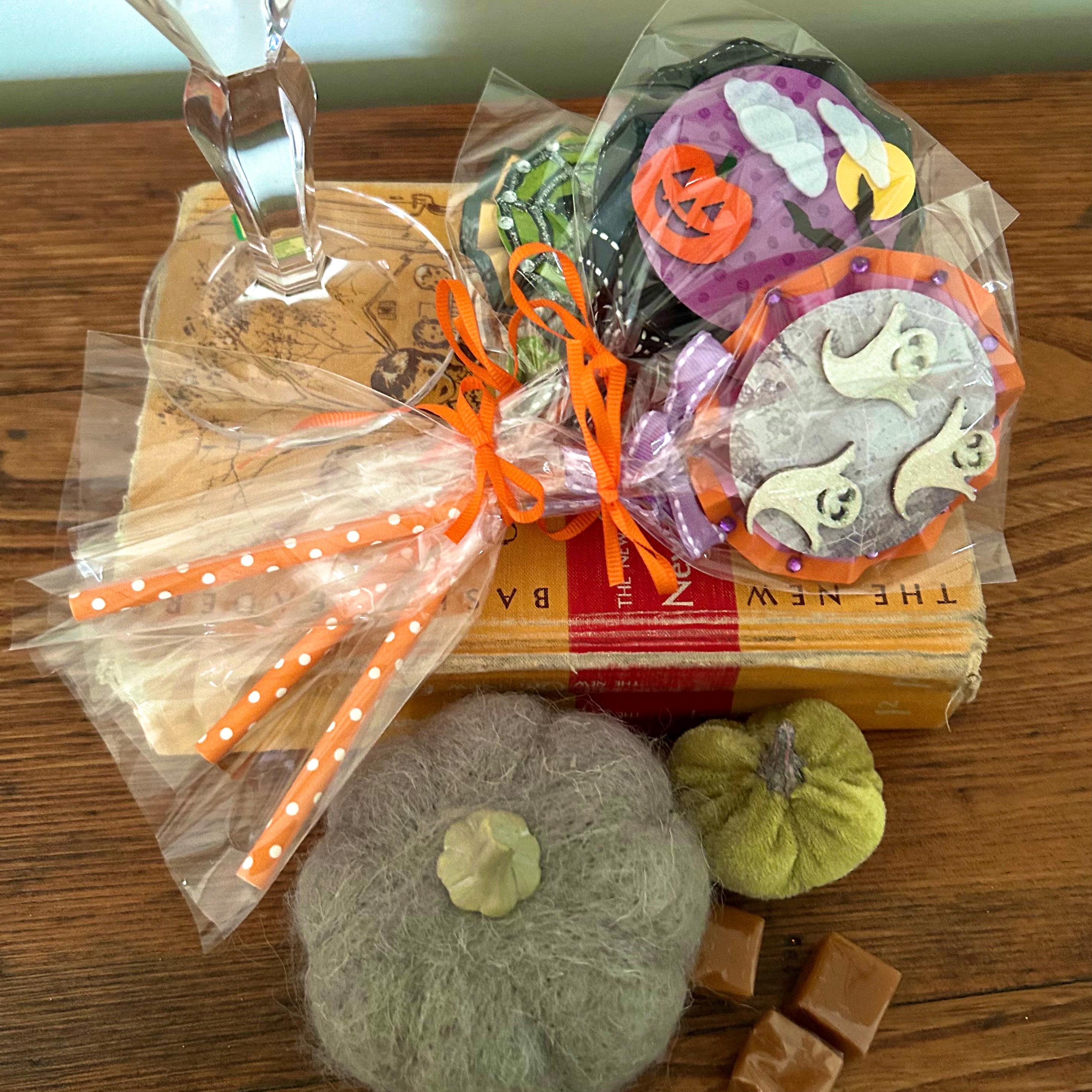 Halloween Wands Set - Pumpkin, Spiderweb and Ghost Paper Picks for ...