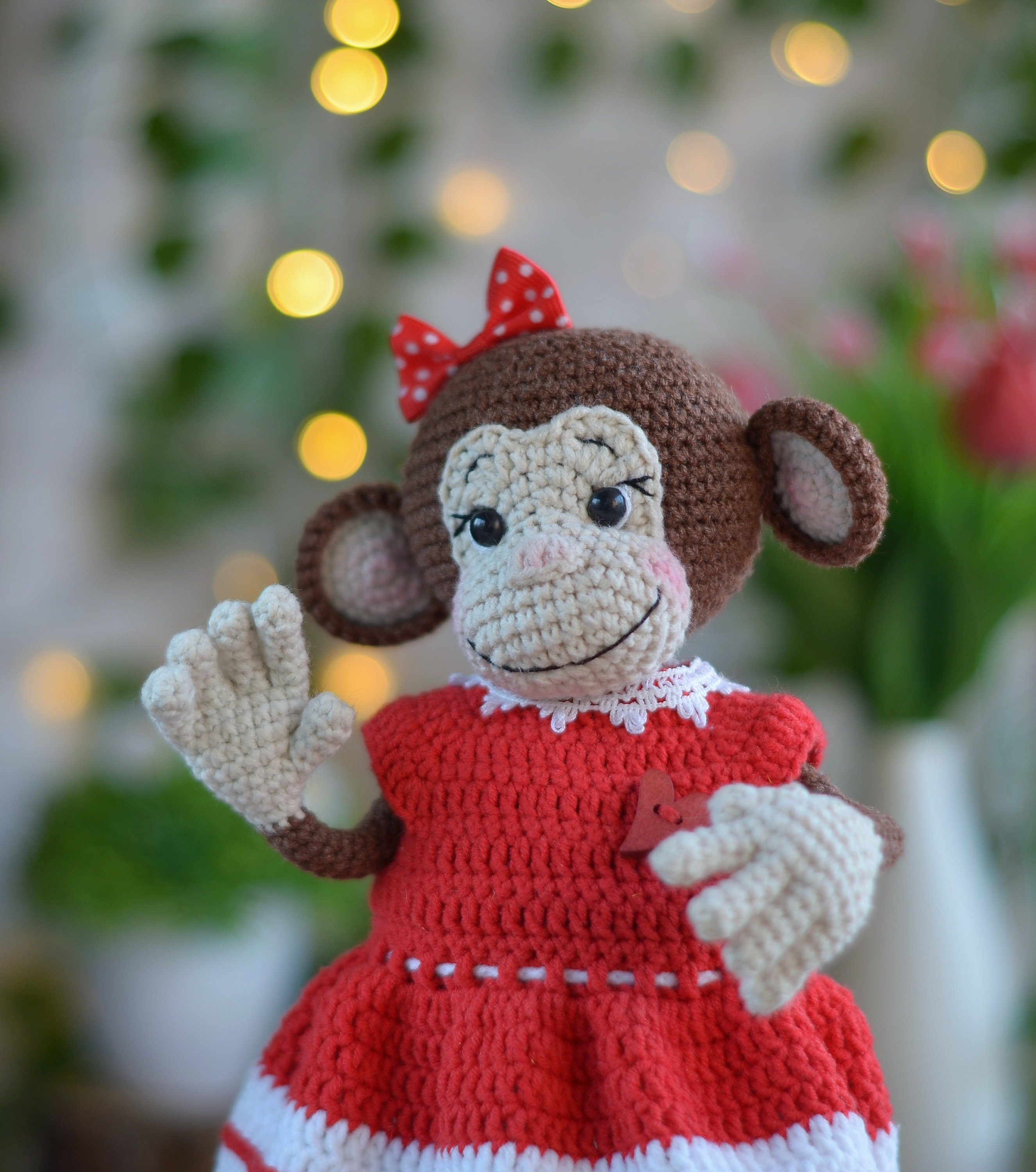 Crochet Pattern Monkey, Amigurumi Monkey Pattern PDF Tutorial, Stuffed ...