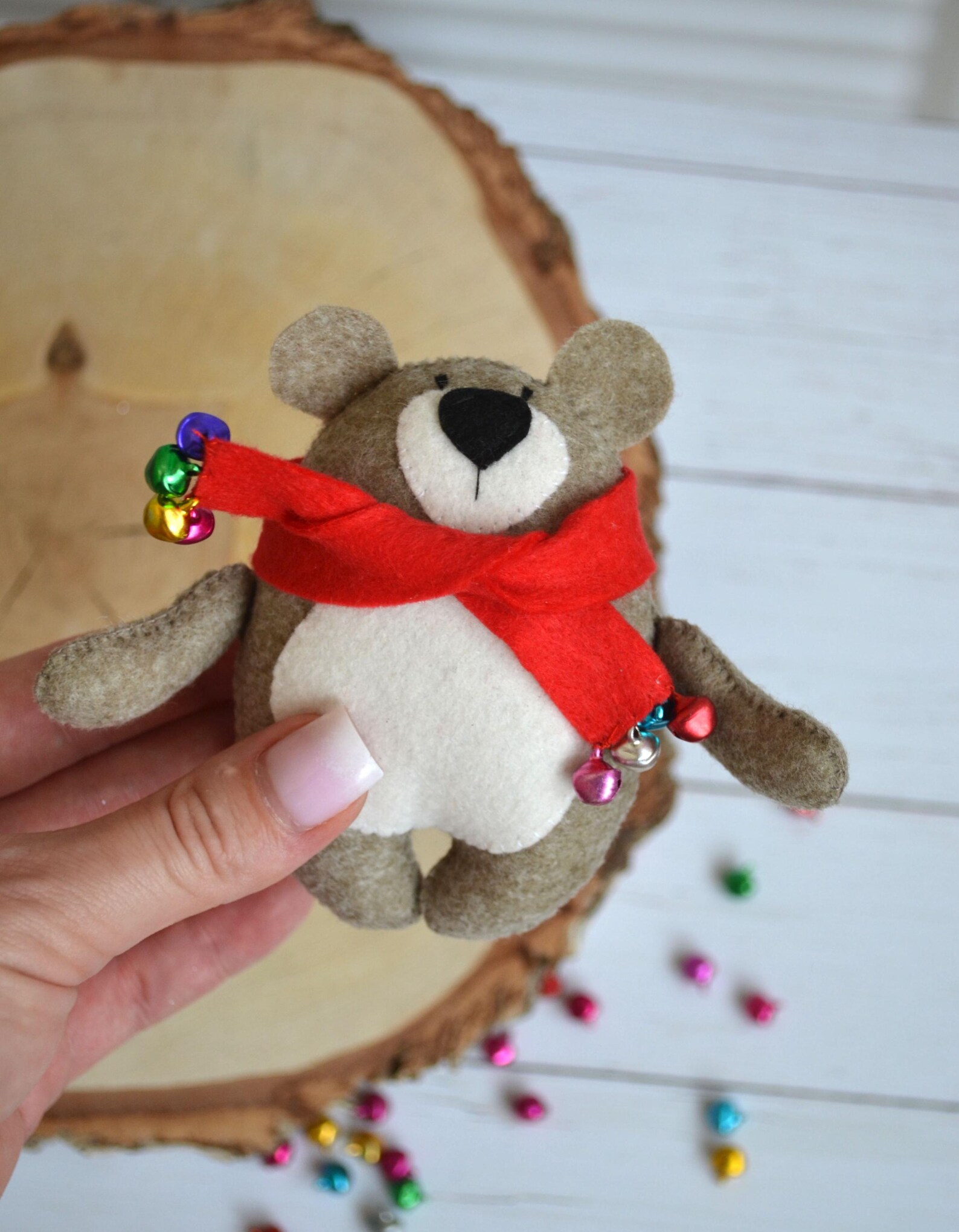 Felt Christmas Ornaments Patterns, Christmas Tree Ornament PDF Sewing ...