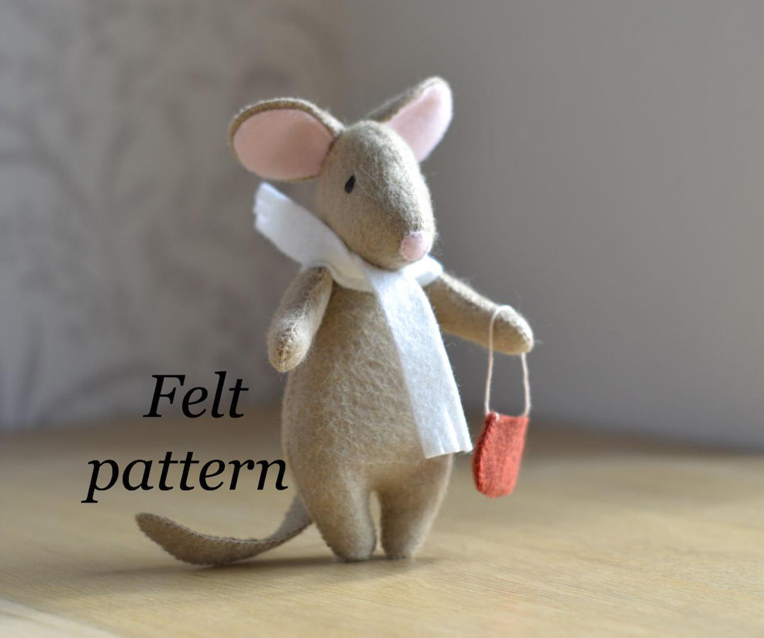 Felt Mouse Sewing Pattern: Mini Mice Tutorial (PDF Pattern) - Etsy New ...