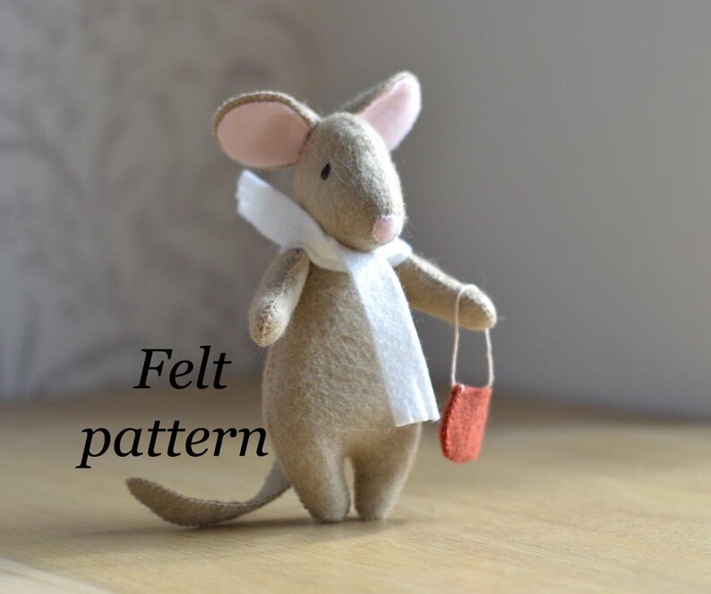 Felt Mouse Sewing Pattern: Mini Mice Tutorial (PDF Pattern) - Etsy