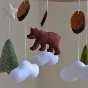 Baby Mobile Pattern, Woodland Mobile Tutorial, Nursery Mobile DIY, Bear ...