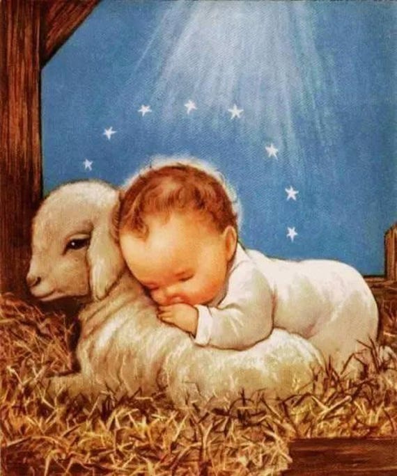 Baby Jesus Sleeping Softly