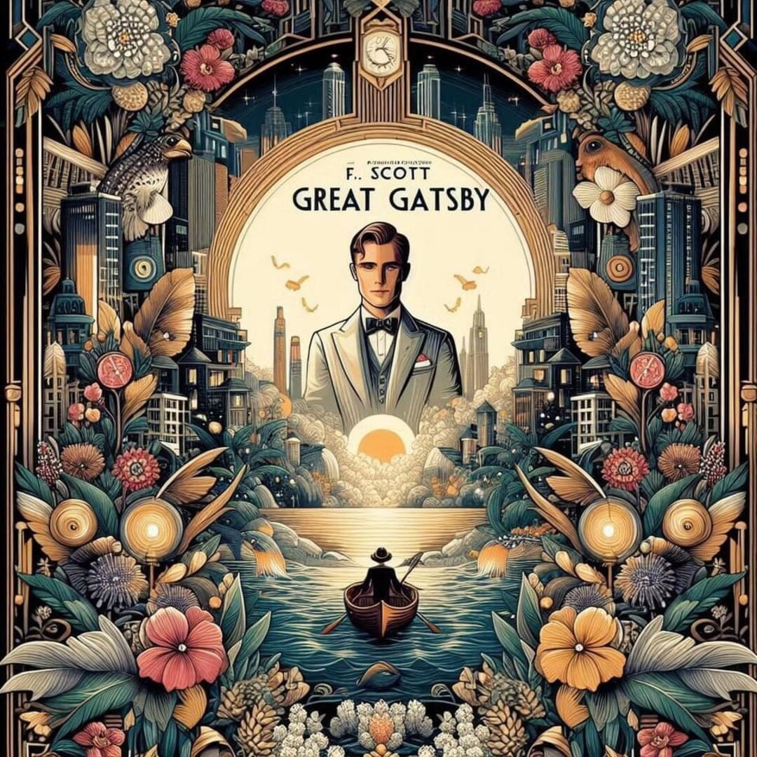 Great Gatsby Collage #3 - 8x8 Craft Sewing Cotton Fabric Block - Etsy