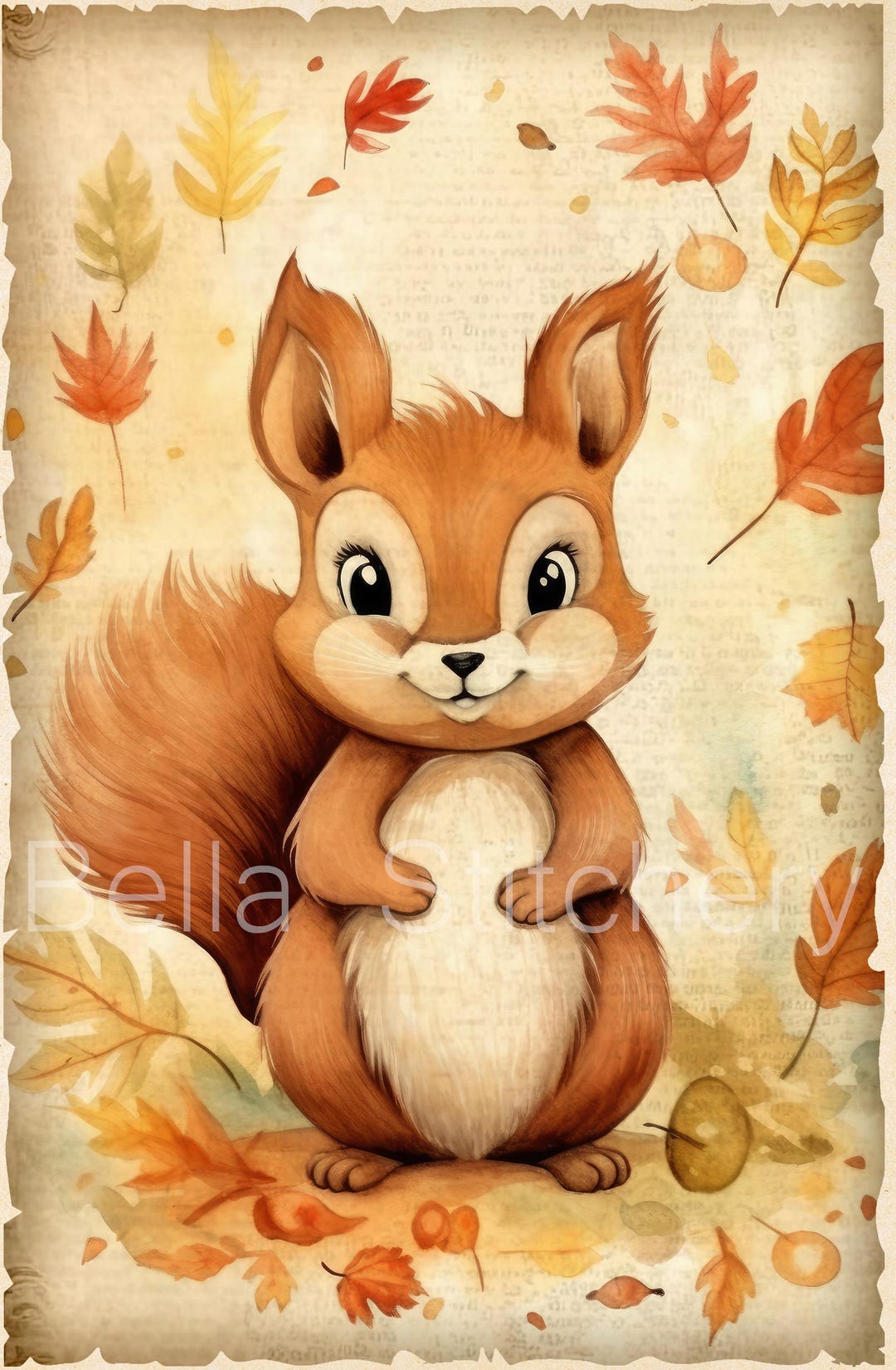 Handmade 7x10 Fall Critters Collage #5 Cotton Fabric Block Panel - Etsy