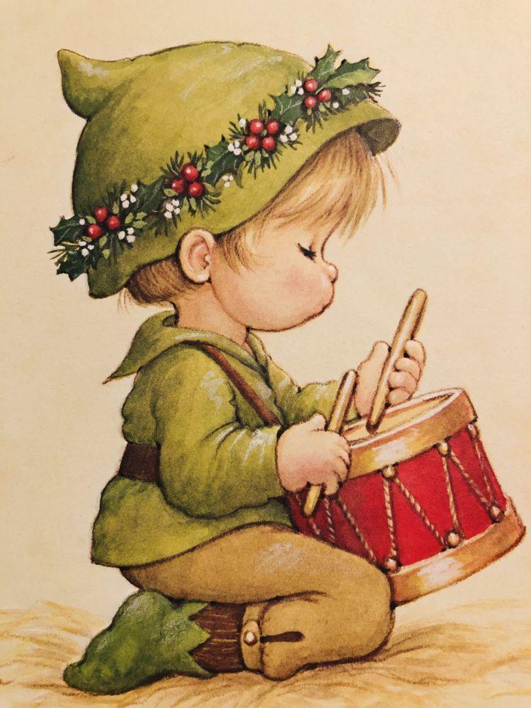 Set of TWO 5x7 Little Drummer Boy Christmas Cotton Craft Quilting ...