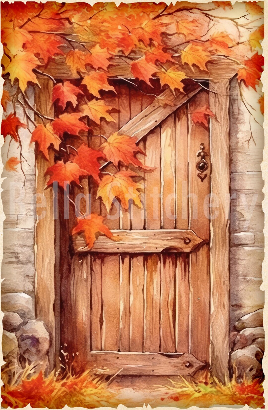 Handmade 7x10 Autumn Harvest Collage #3 Cotton Fabric Block Panel - Etsy