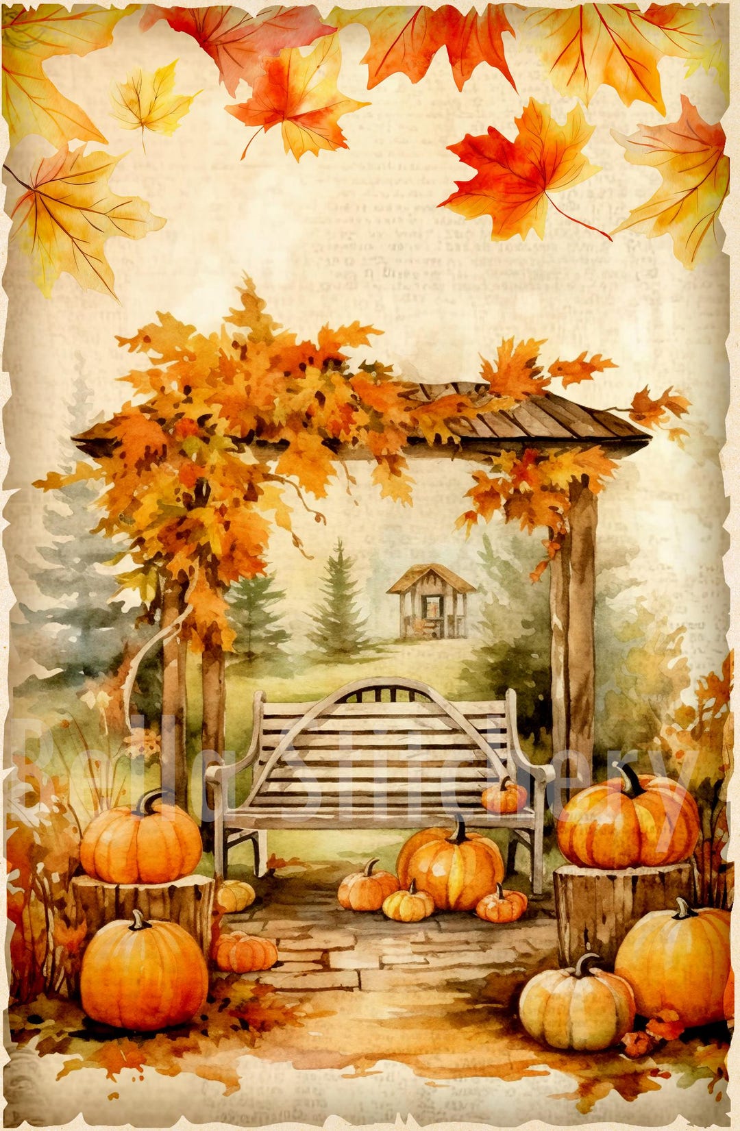 Handmade 7x10 Autumn Harvest Collage #14 Cotton Fabric Block Panel - Etsy
