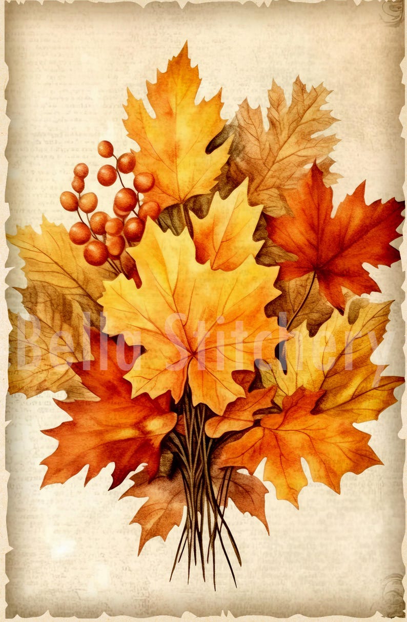 Handmade 7x10 Autumn Harvest Collage #30 Cotton Fabric Block Panel - Etsy