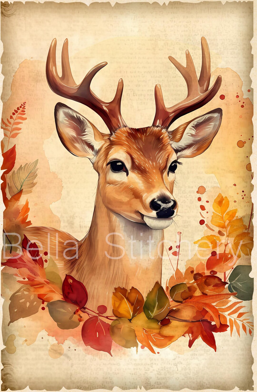 Handmade 7x10 Fall Critters Collage #3 Cotton Fabric Block Panel - Etsy