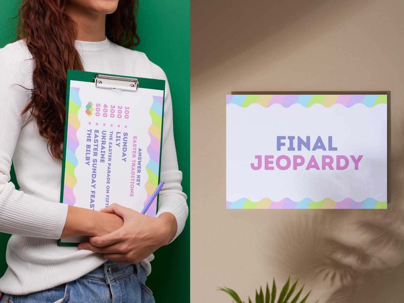 Easter Jeopardy Easter Trivia Game Easter Game for Teens Spring Trivia ...