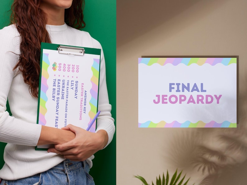 Easter Jeopardy Easter Trivia Game Easter Game for Teens Spring Trivia ...