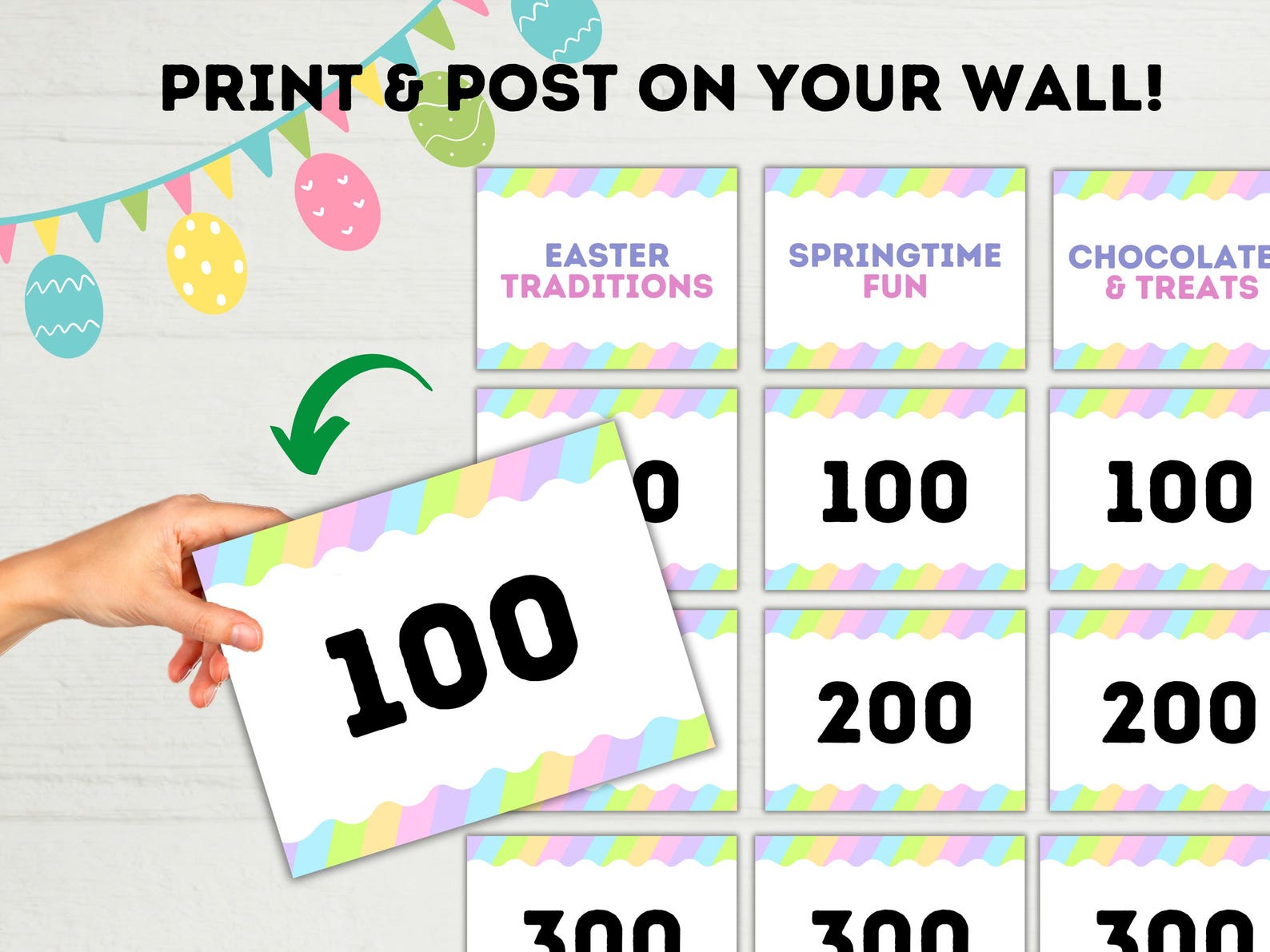 Easter Jeopardy Easter Trivia Game Easter Game for Teens Spring Trivia ...