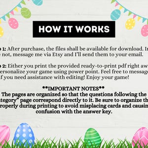 Easter Jeopardy Easter Trivia Game Easter Game for Teens Spring Trivia ...