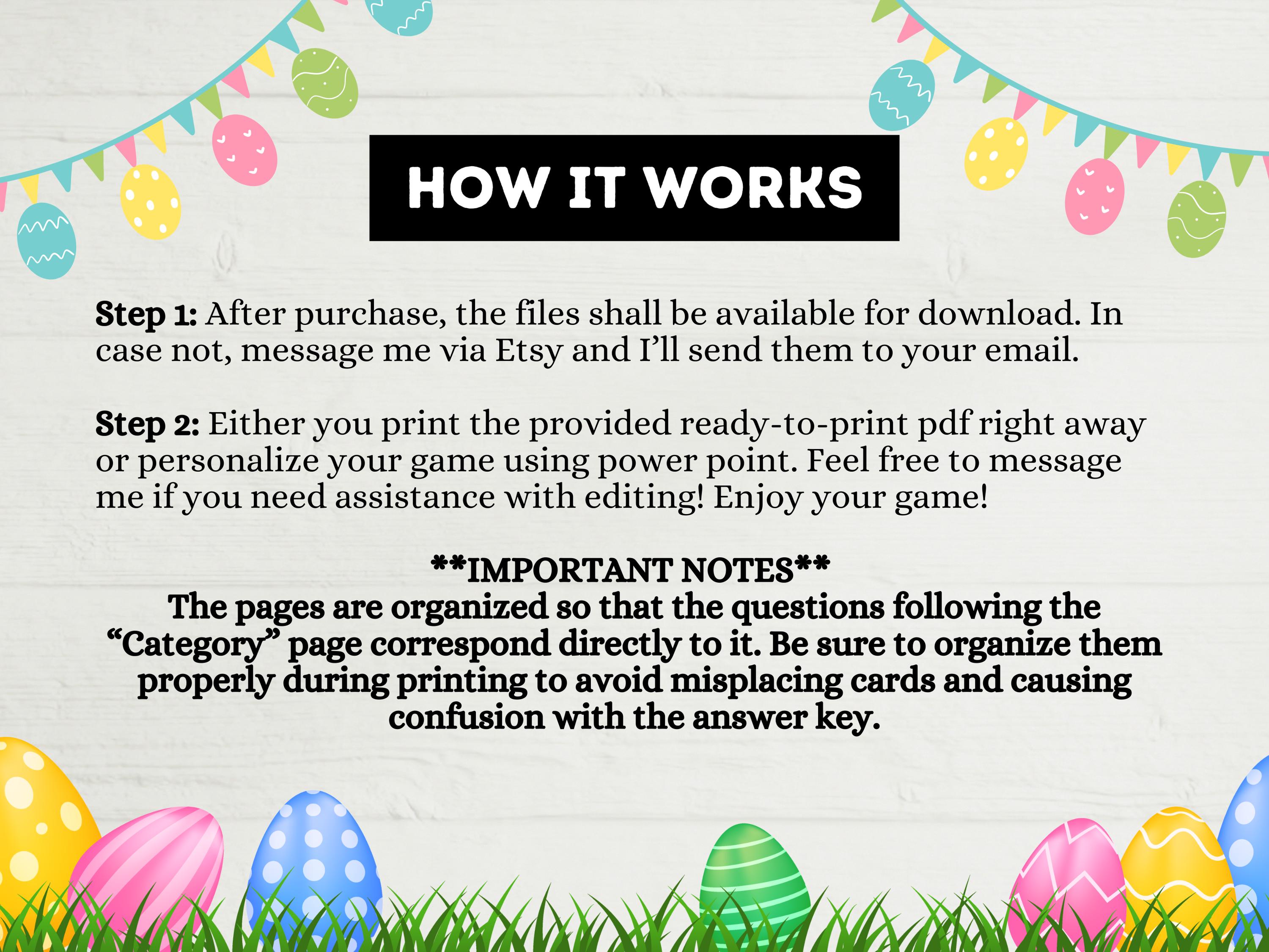 Easter Jeopardy Easter Trivia Game Easter Game for Teens Spring Trivia ...
