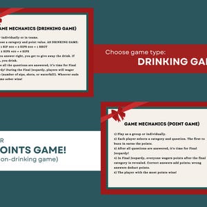 Christmas Jeopardy Game Printable Christmas Party Games for Adults ...