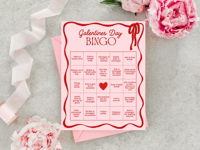 Galentines Games Party Bundle Galentines Paper Games Valentines Party ...