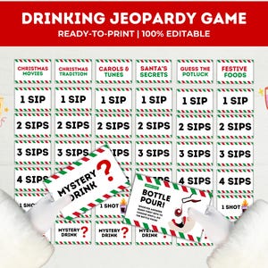 Christmas Jeopardy Game Printable Christmas Party Games for Adults ...