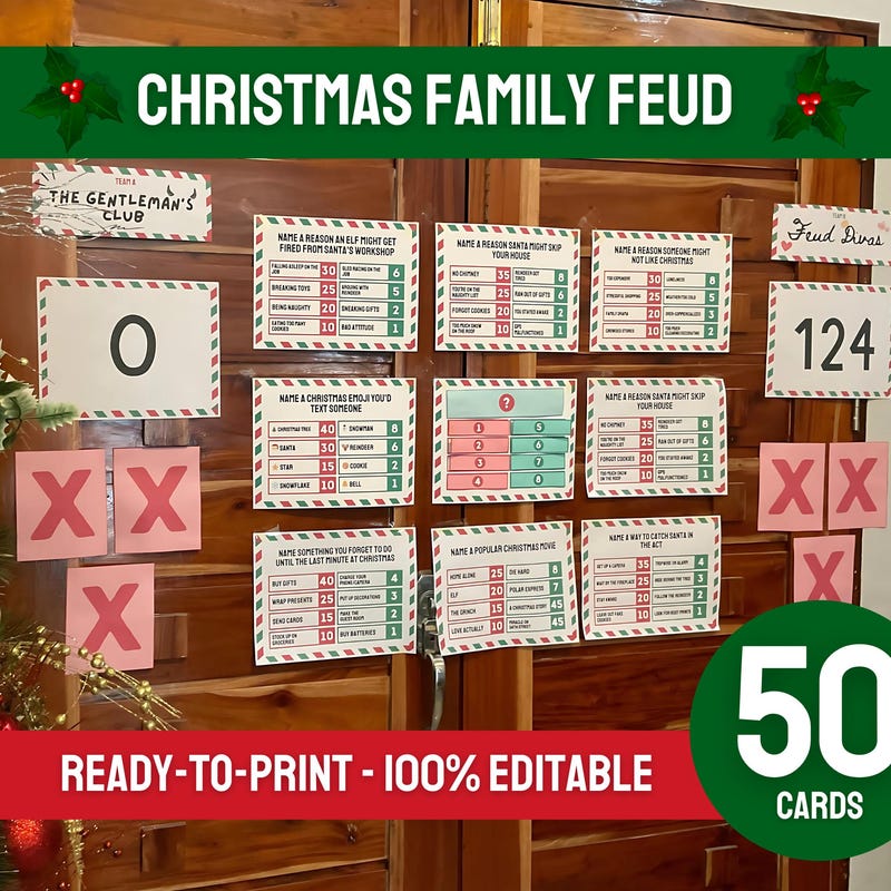 Christmas Family Fued - Etsy