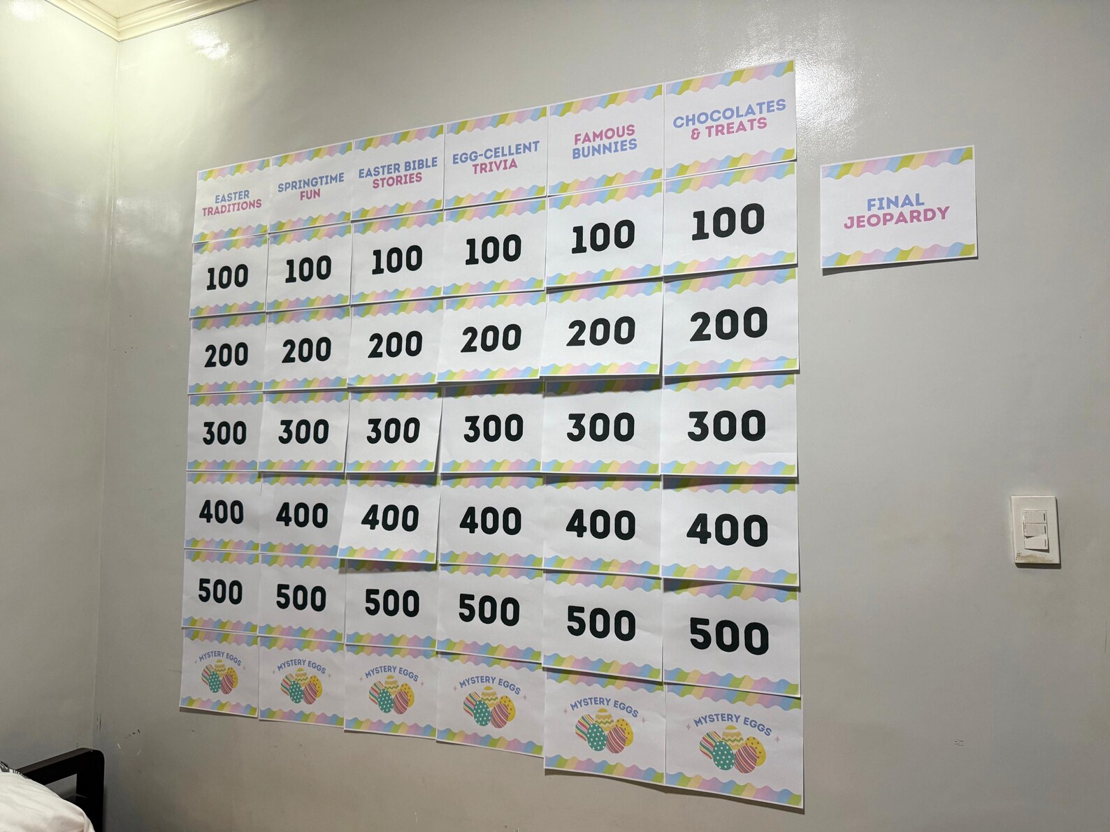 Easter Jeopardy Easter Trivia Game Easter Game for Teens Spring Trivia Holy Week Printable ...